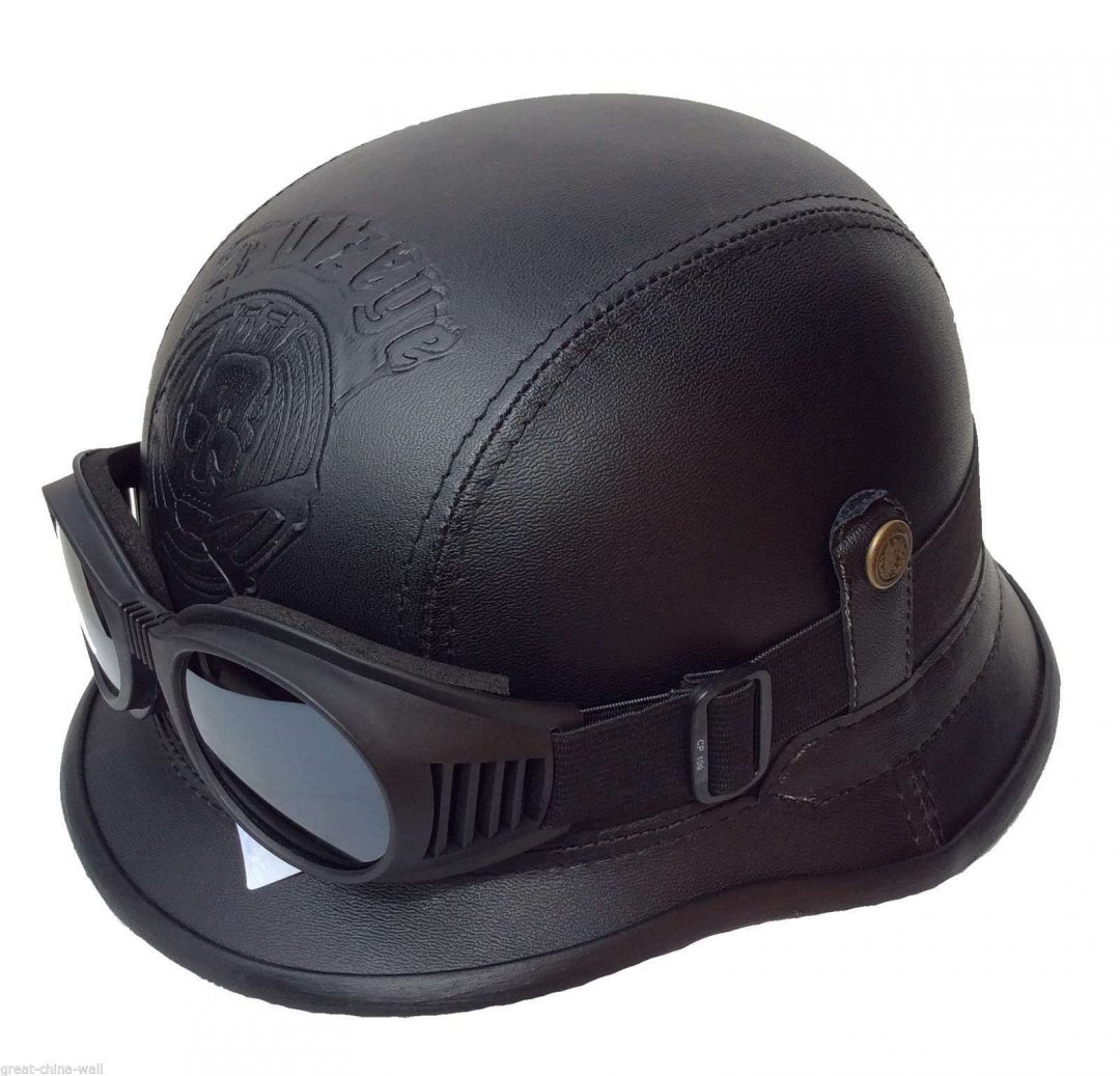 Bulzeye Chopper Helm -L- schwarz incl. Brille Bulzeye Helm schwarz incl ...